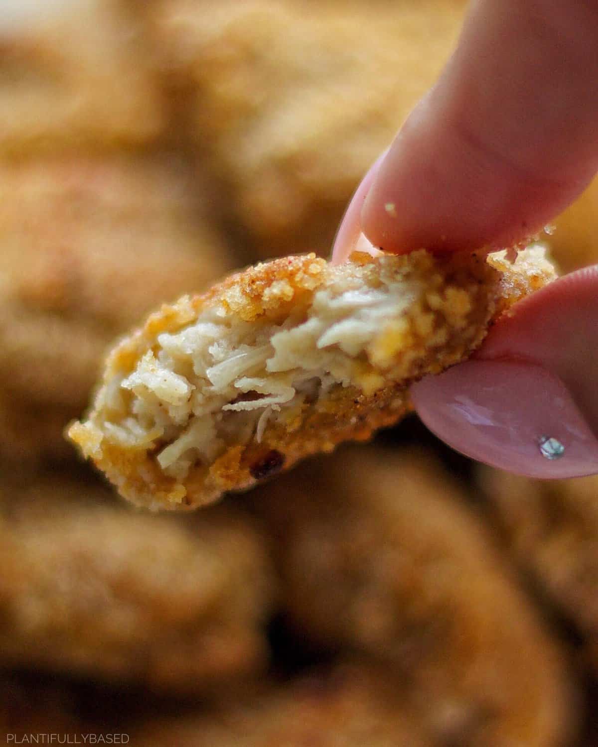 Vegan Chicken Nuggets (Made with Seitan) - Plantifully Based