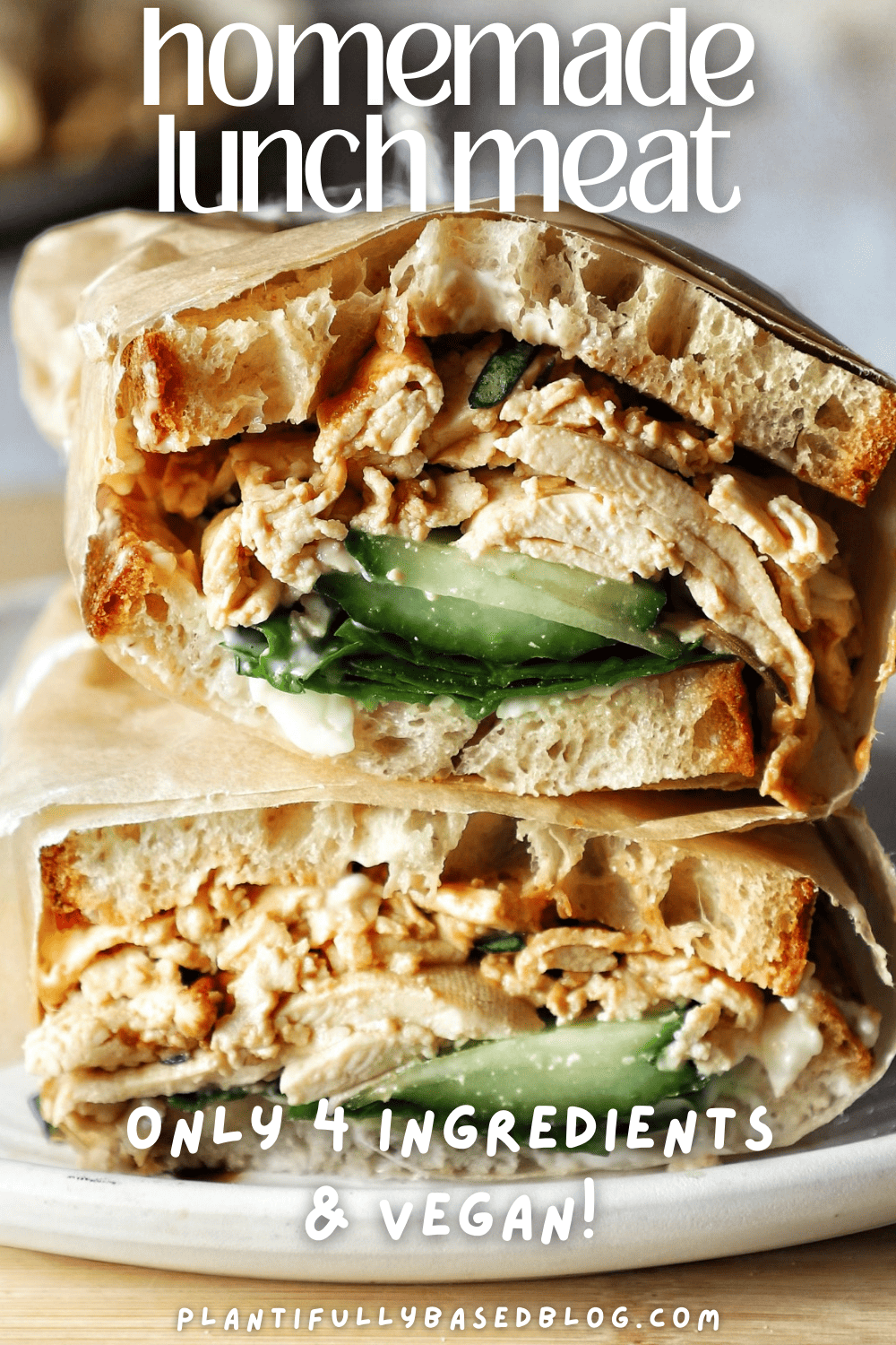 Vegan Lunch Meat (Seitan Free) - Plantifully Based