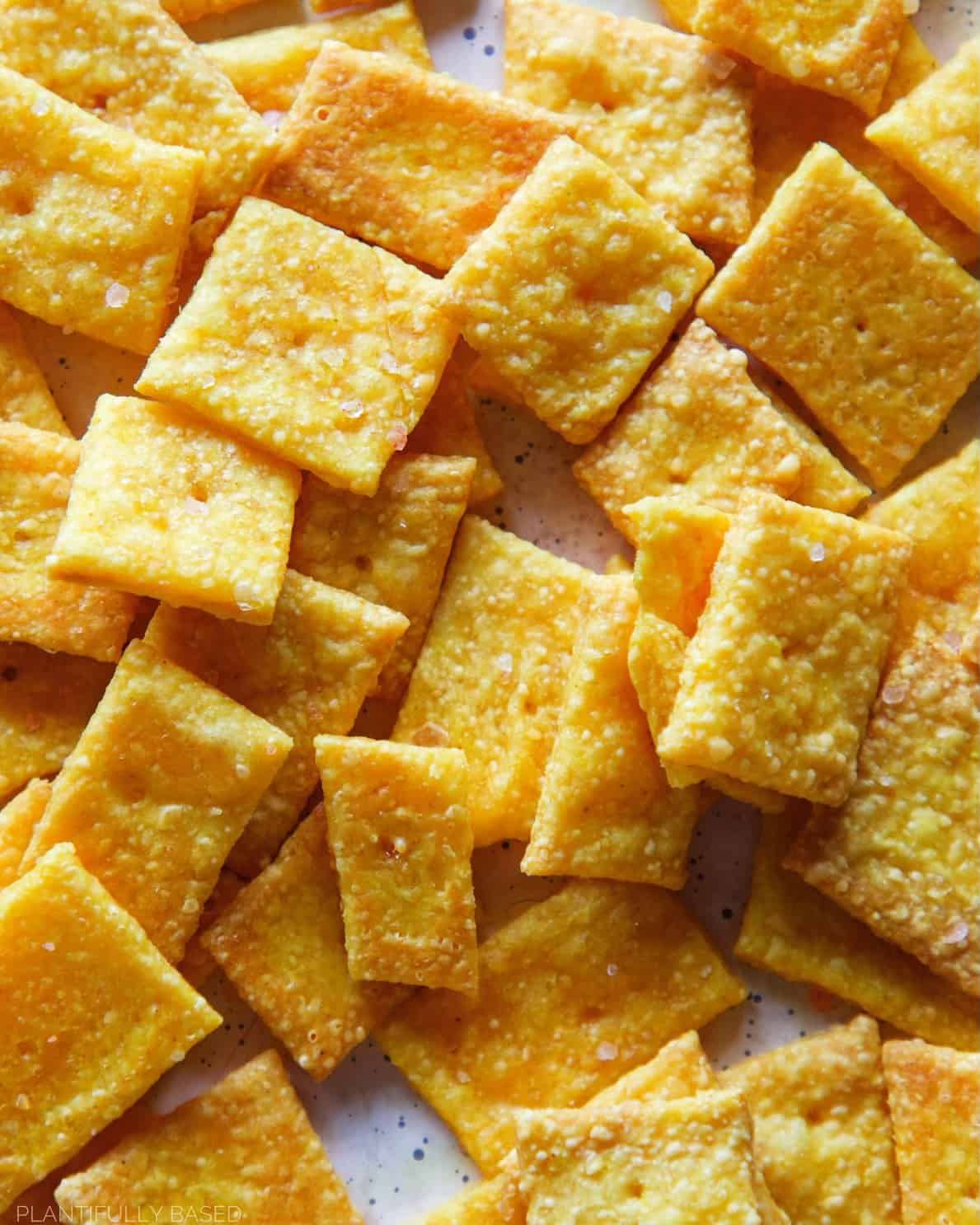 Easy Vegan Cheez-Its - Plantifully Based