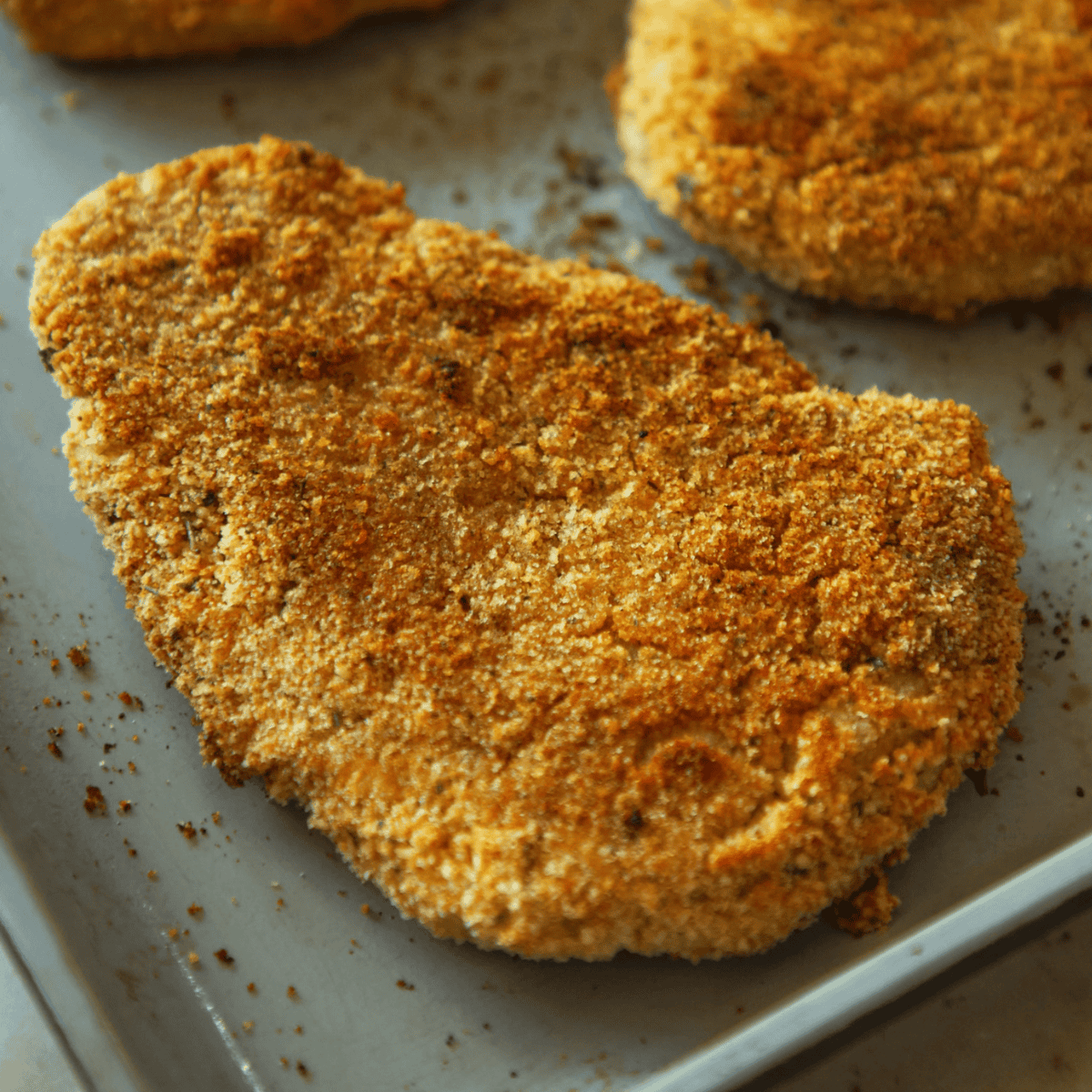 Crispy Baked Seitan Chick'n Cutlets - Plantifully Based