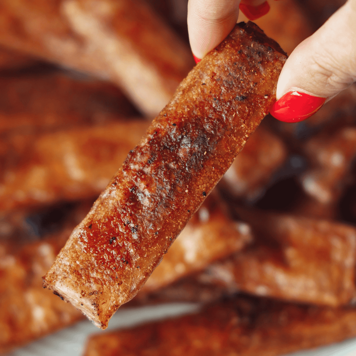 Crispy & Meaty Tofu Bacon (Vegan) - Plantifully Based